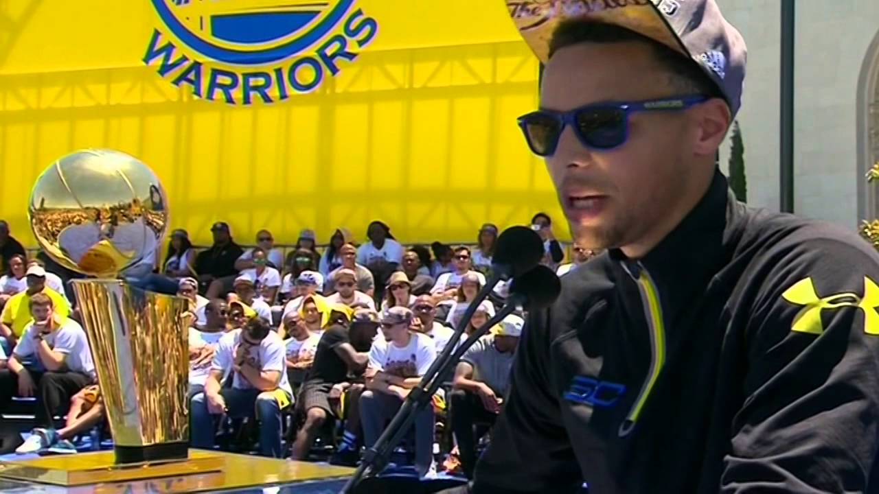 Stephen Curry Thanks All The Fans For The Support - YouTube