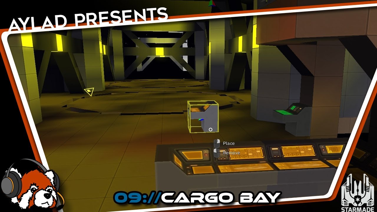 Starmade SURVIVAL - A trunk for my junk - building a cargo bay on the ...