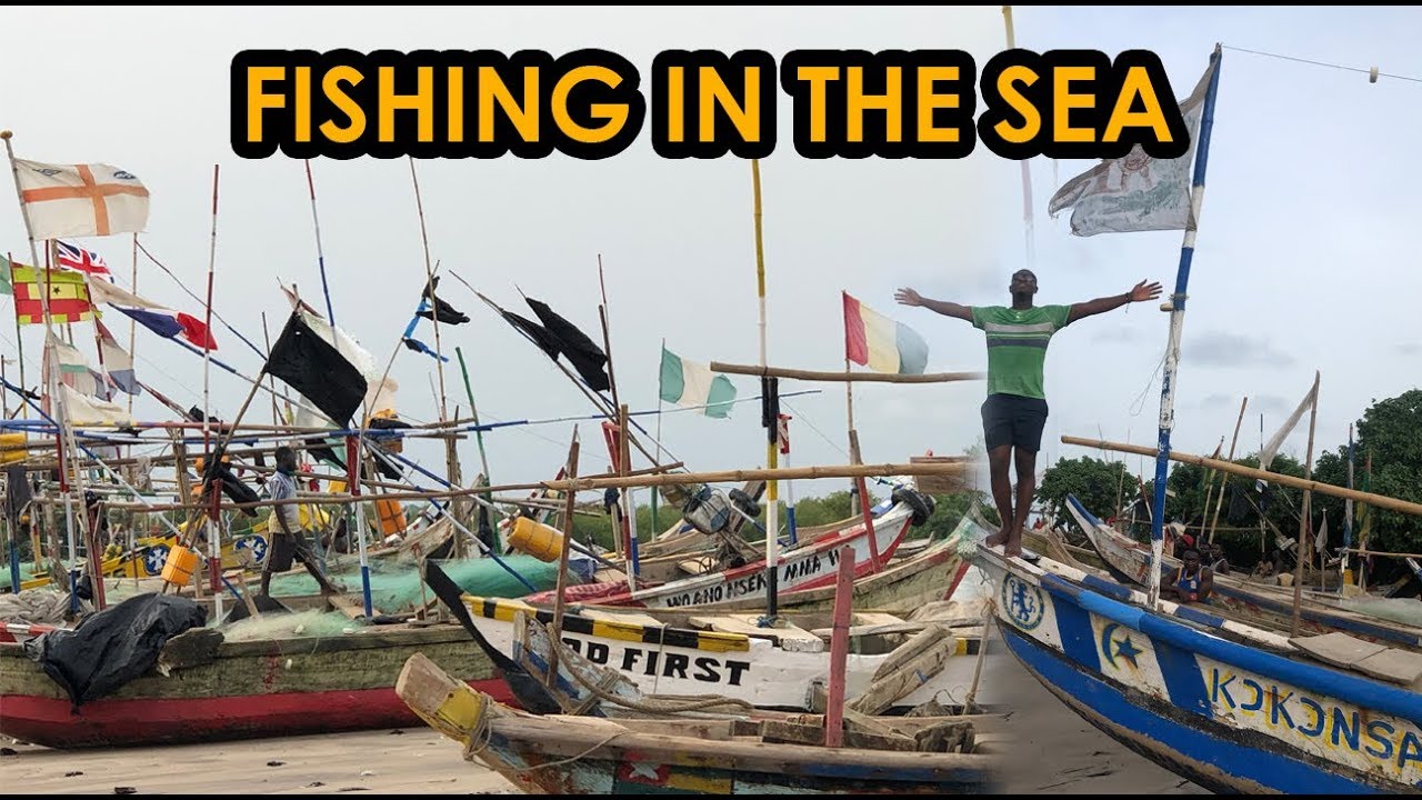 Fishing From The Sea In Ghana - YouTube
