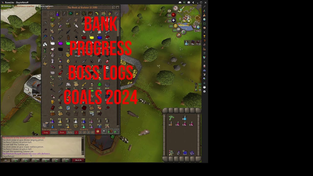 Old School RuneScape Bank Video + Goals 2024 - YouTube
