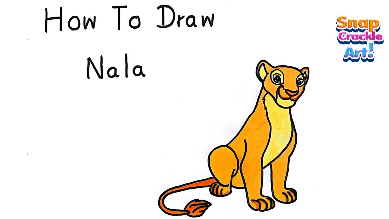 How To Draw Nala Step By Step | Drawing Lesson Made Fun And Easy ...