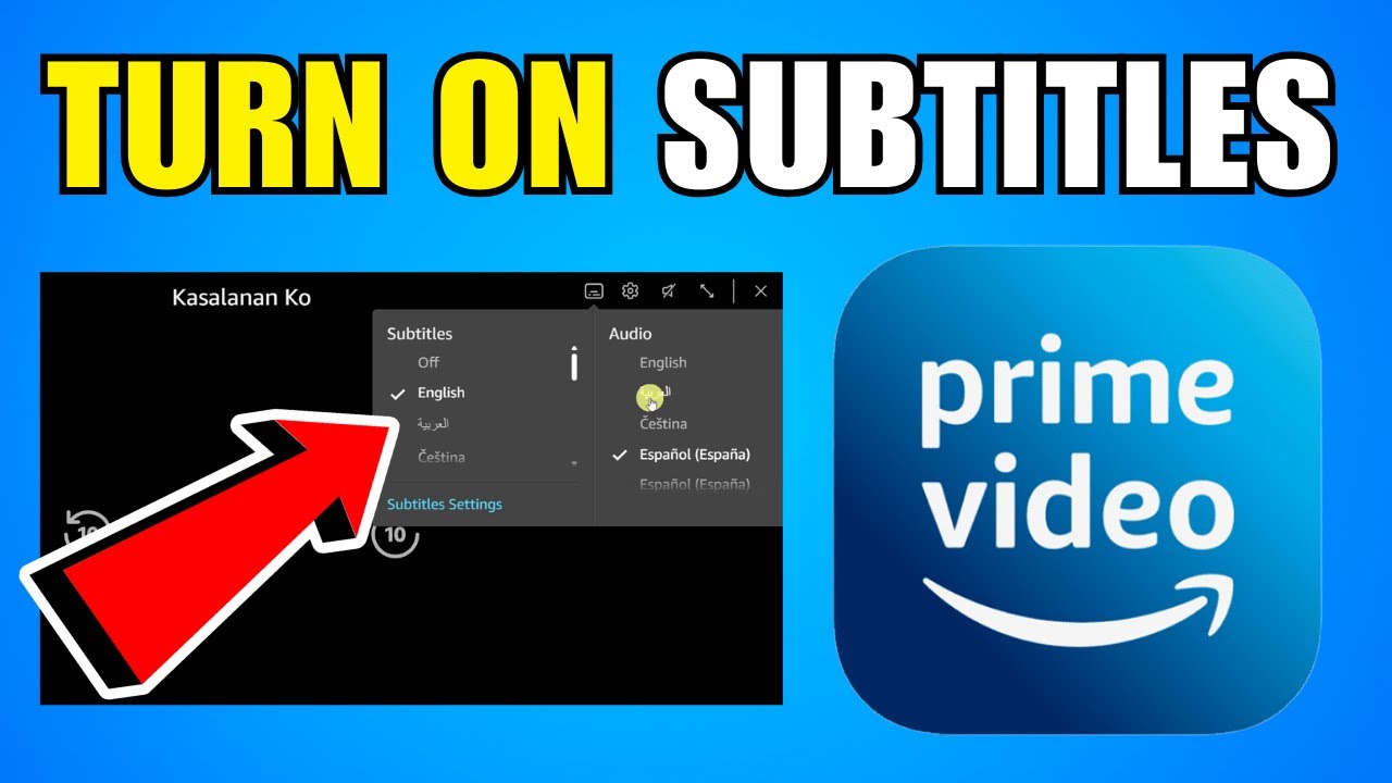 How To Turn On Subtitles On Amazon Prime Video - Complete Guide - YouTube