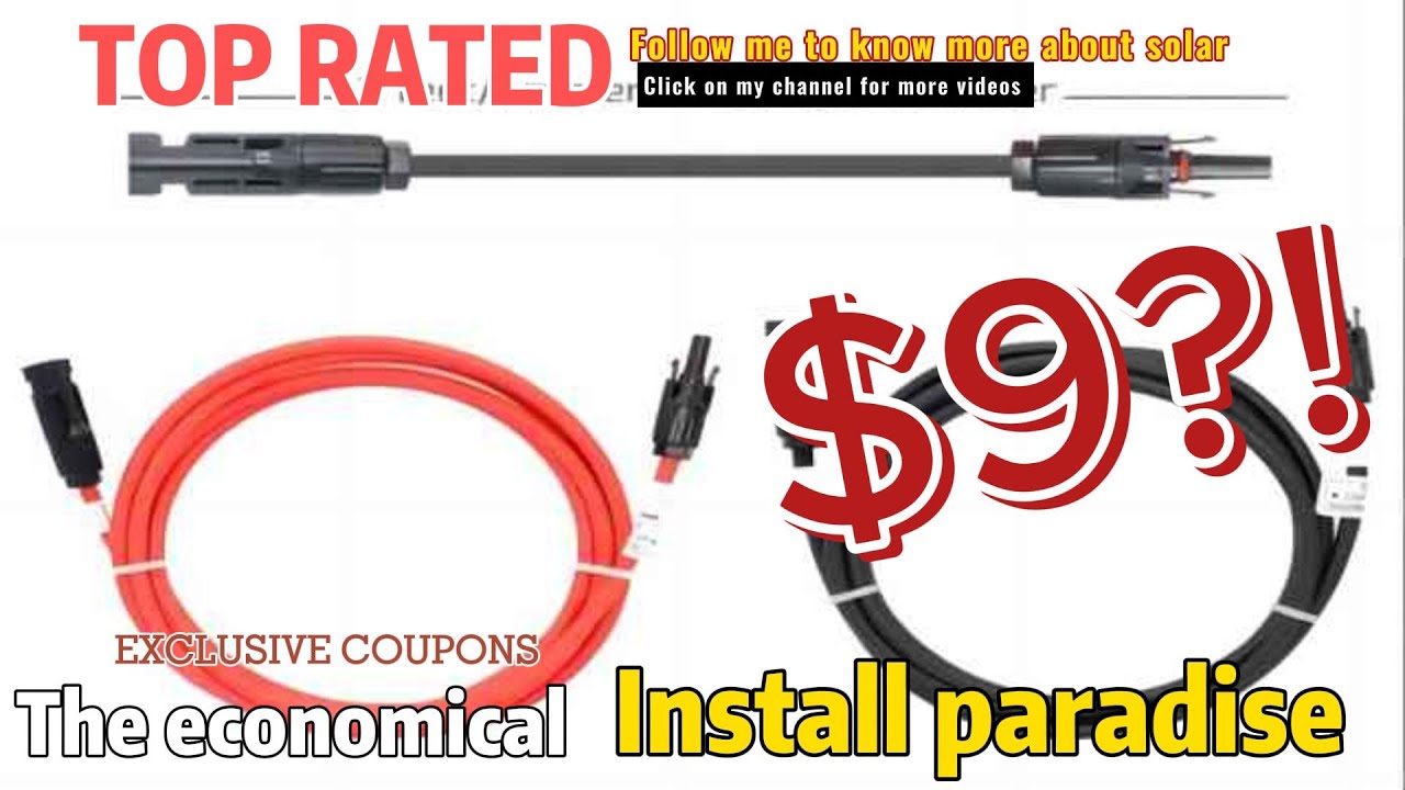 How to choose the Solar Cable: 4mm vs 6mm - YouTube