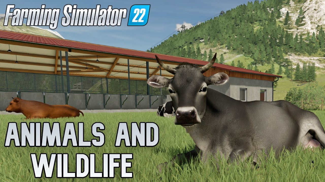 Farming Simulator 22 Animals And Wildlife - YouTube