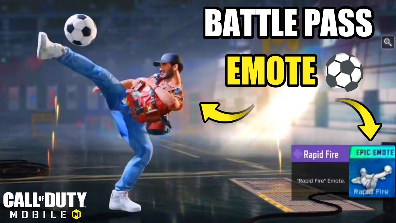 *NEW* Codm Battle Pass Emote Rapid Fire Season 10 World Class - YouTube