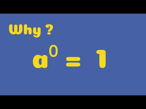 Why do the Numbers to the Power of 0 equal 1 ? - YouTube