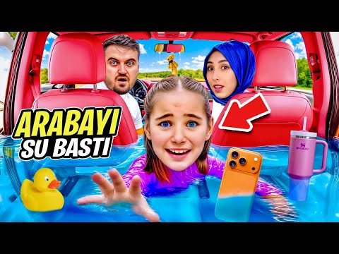 ELİF SİNEM ARABAMIZ SULAR İÇİNDE KALDI ‼️ EYVAR OTOPARKI SEL BASTI !! 