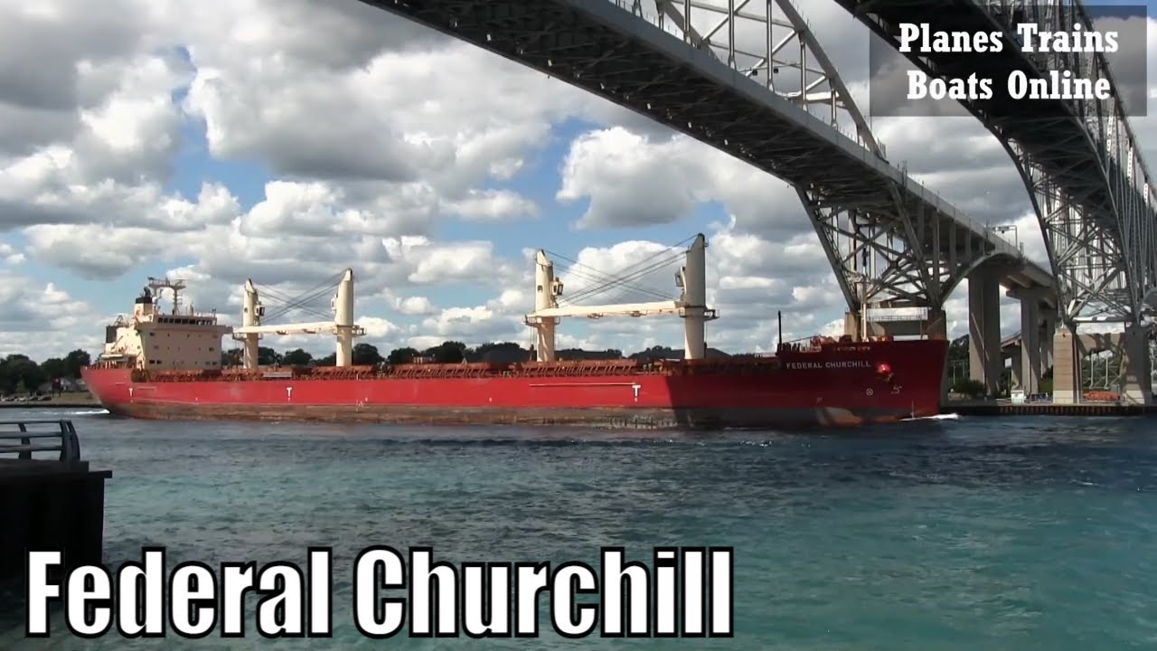 Federal Churchill 656 Foot Bulk Carrier Cargo Ship In St Clair River ...