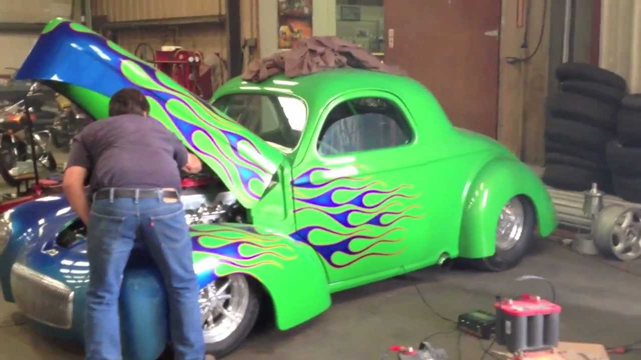 1200hp 41' Willys Startup "Frantic Frog" - YouTube
