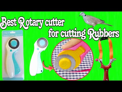 Rotary cutter | Rotary cutter for cutting slingshot rubbers | how to ...