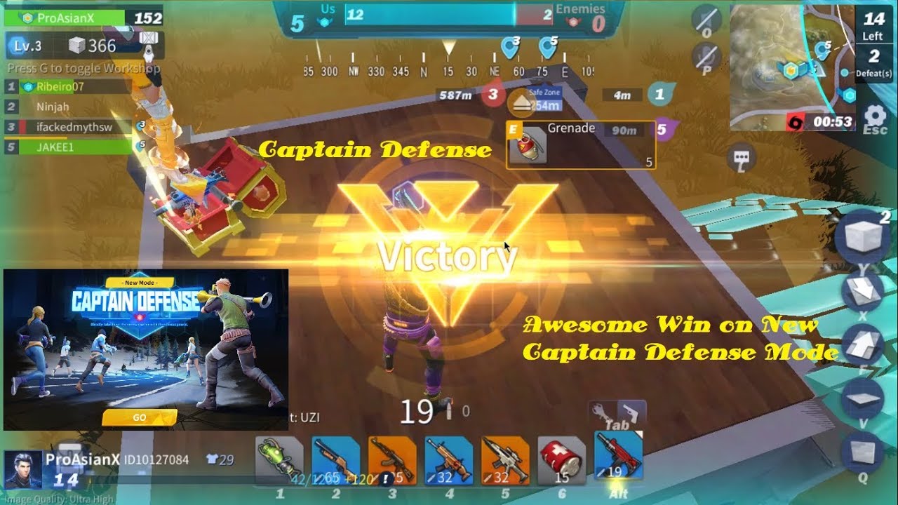 Creative Destruction (WIN) Awesome Captain Defense Victory - YouTube