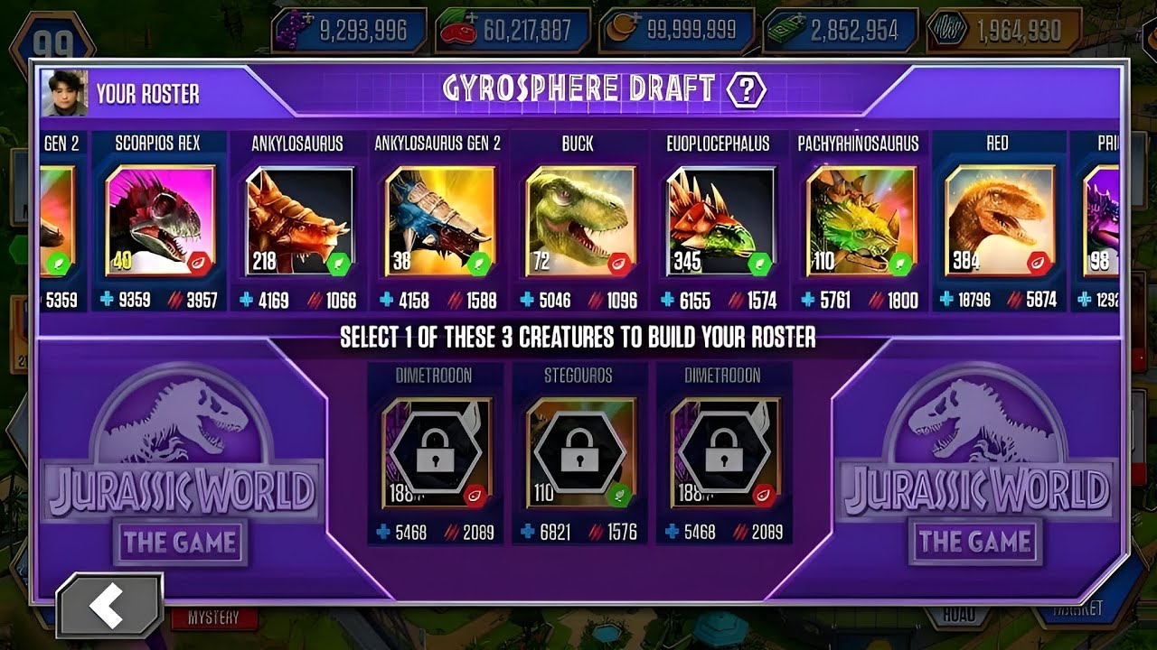 SCORPIOS REX VS RED ARMORED TANKS TOUR | JURASSIC WORLD THE GAME - YouTube
