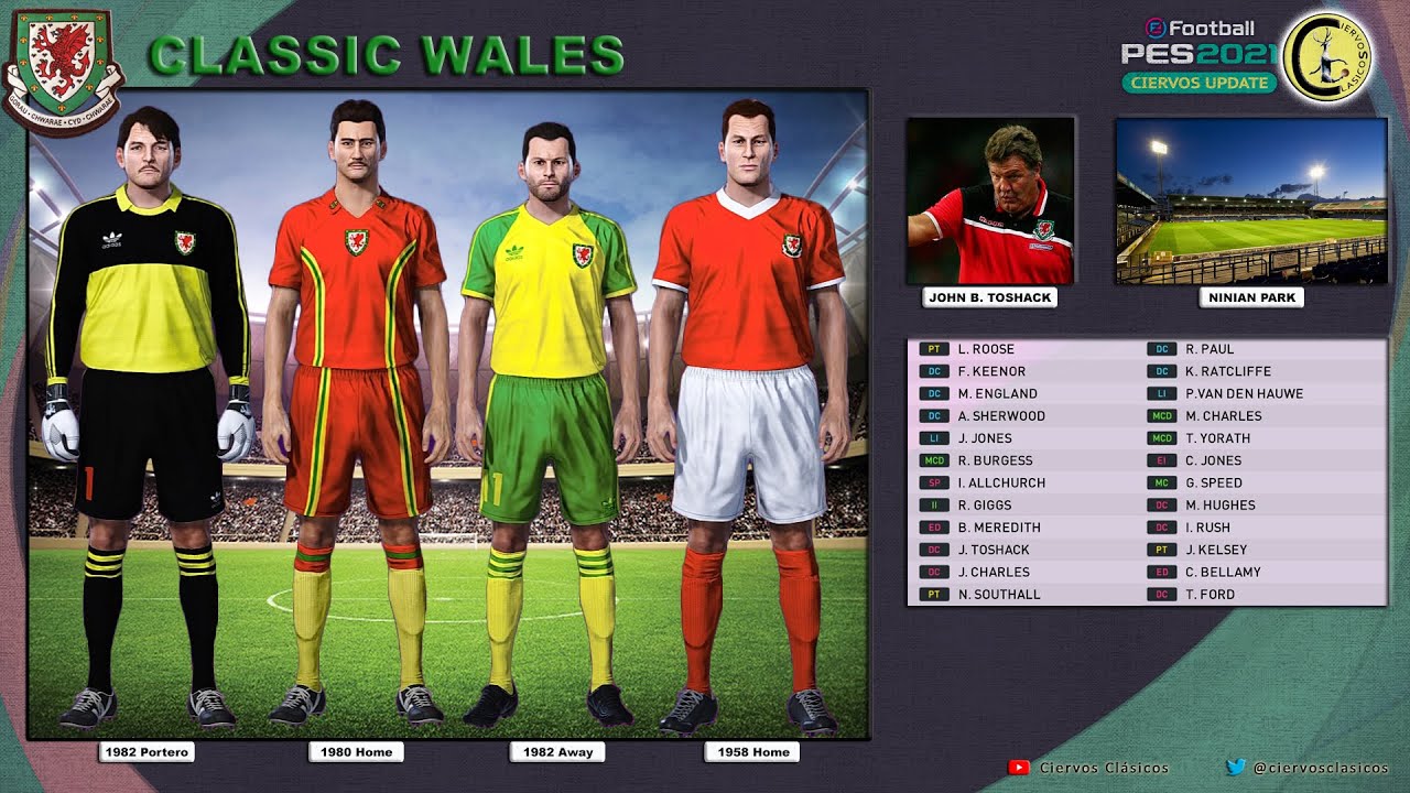 Classic Wales pes 2021 - YouTube