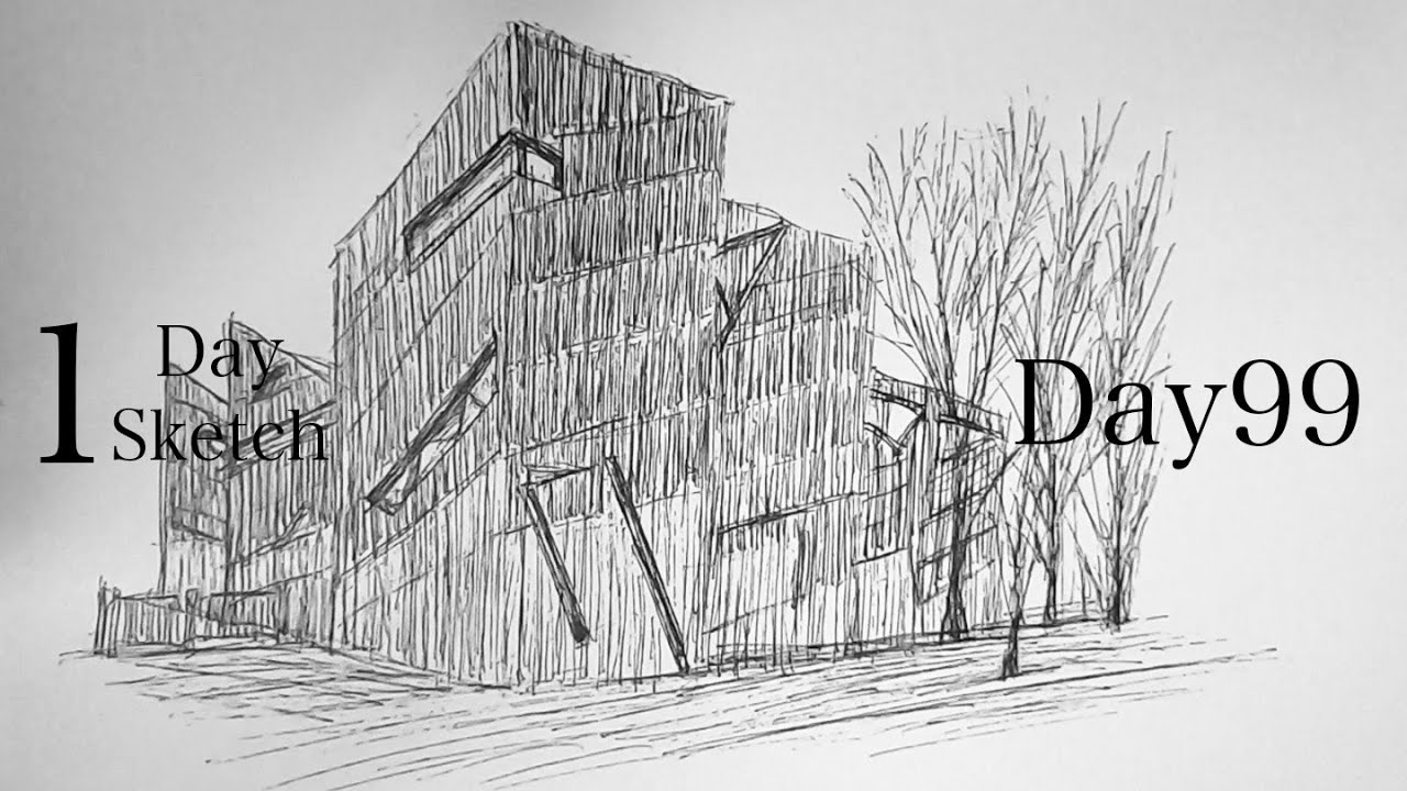 Day99 - Jewish Museum Berlin / How to draw Architectures - YouTube