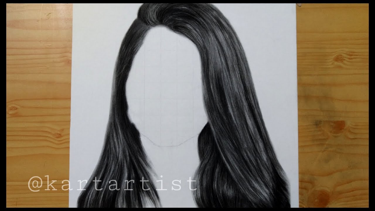 Long Hair Drawing Tutorial - YouTube