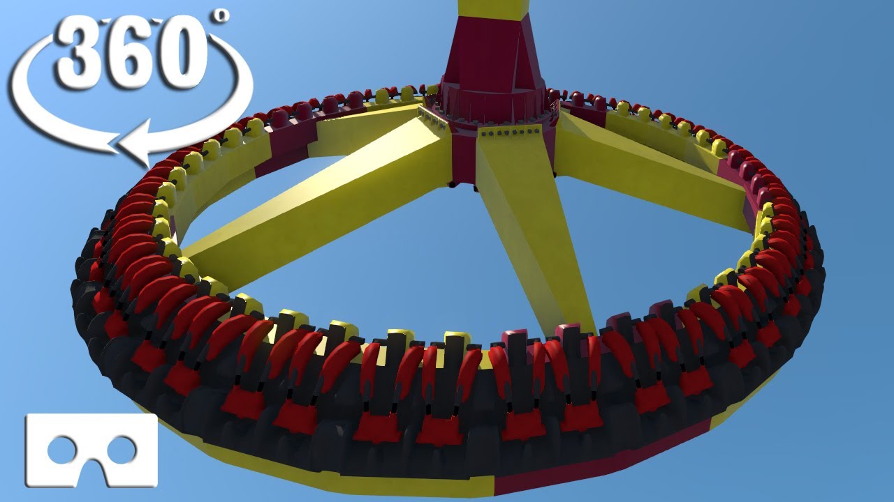 VR Video 360° 360 Roller Coaster Frisbee Ride Google Cardboard Virtual ...