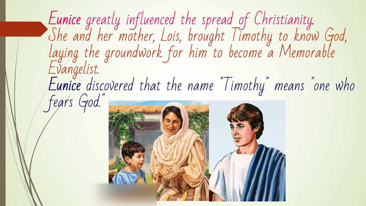 ENGLISH-Louis and Eunice #Women from the Bible - YouTube