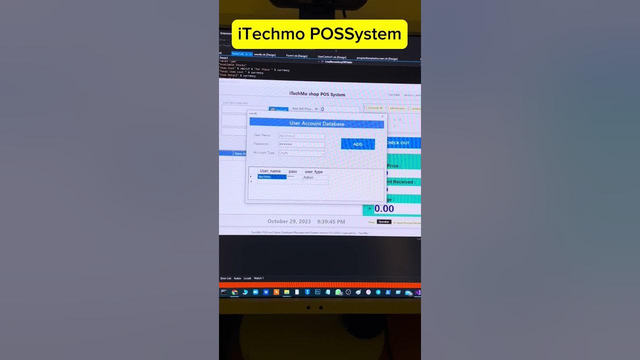 Itechmo Pos system add user account tutorial - YouTube