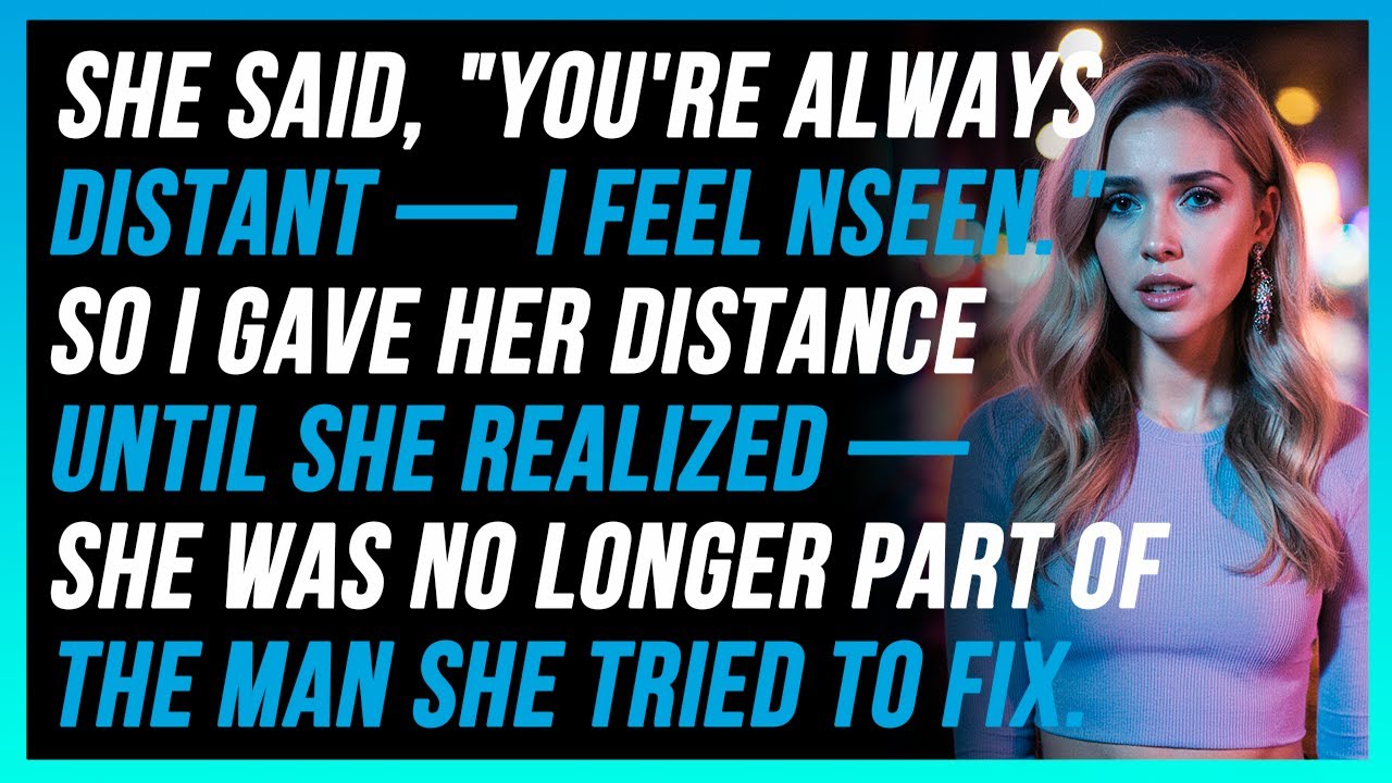 She Said I Was Too Distant. So I Left.Now She's Crying at a Door That Doesn't Open Anymore ...