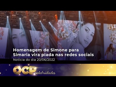 Homenagem de Simone para Simaria vira piada nas redes sociais