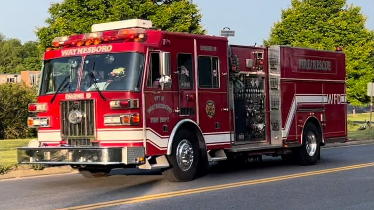Waynesboro Engine 11 and Medic 6 Responding, May 2023 - YouTube