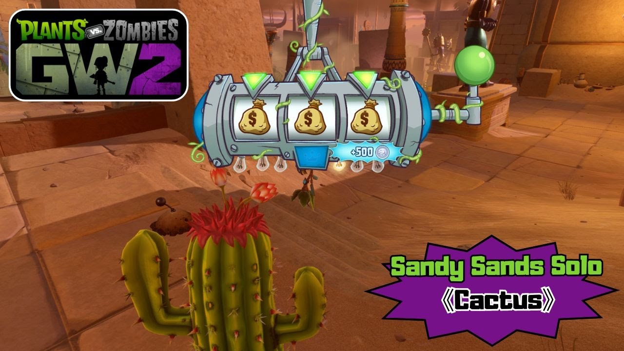 PvZ GW 2 | Solo ops | Sandy Sands | Cactus - YouTube