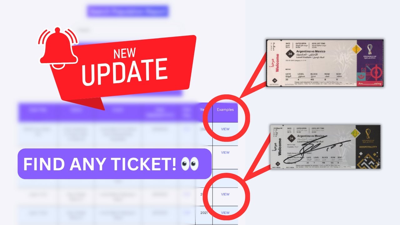 This UPDATE Will Change Ticket Collecting! - Collectors Tools (Find Any ...