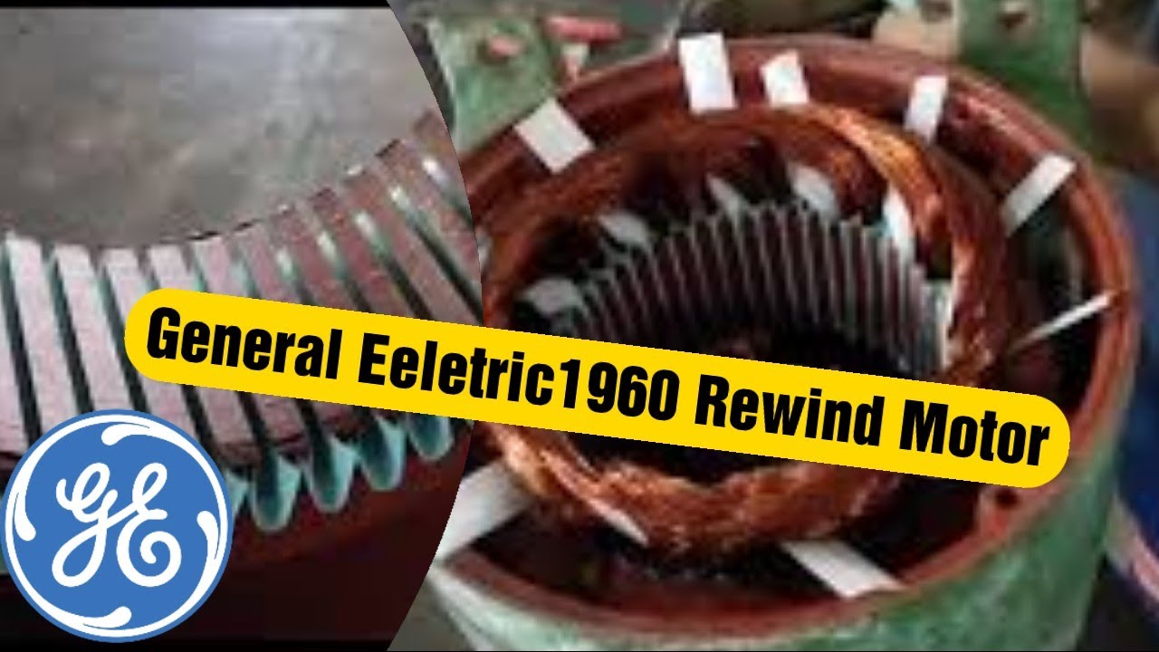 Rewinding GE 1960 electric motor. - YouTube