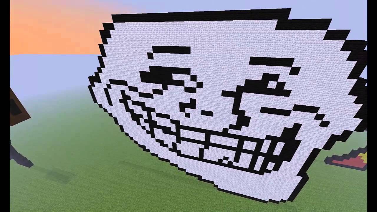TrollFace PixelArt - YouTube