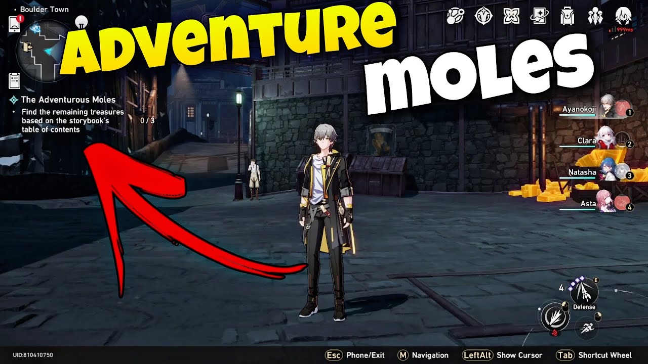 Adventurous Moles Quest 3 Hidden Treasures Walkthrough in Honkai: Star ...