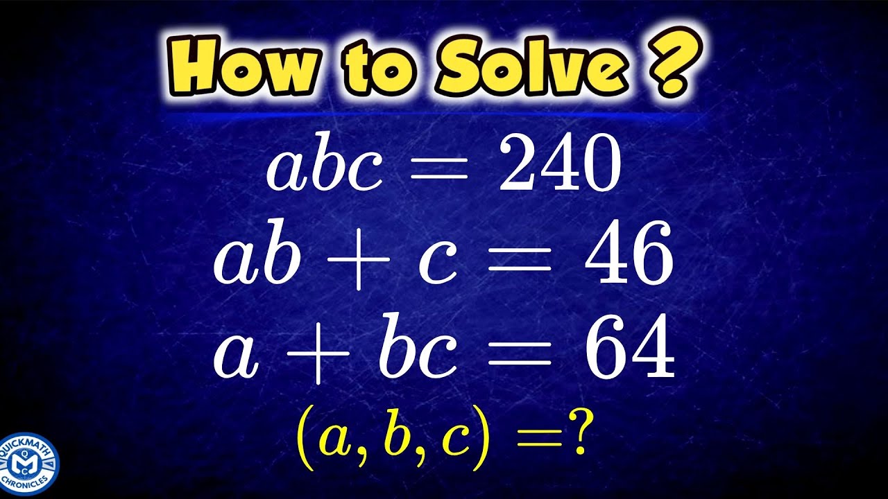 United States | Can you solve this ? | A Wonderful Olympiad Math ...