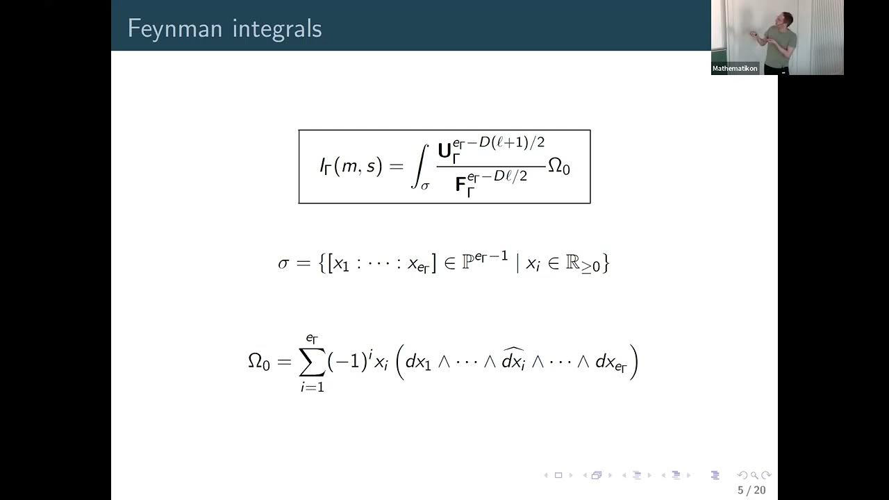 Andrew Harder - Motivic geometry of 2-loop Feynman integrals - 14.06.2023 - YouTube