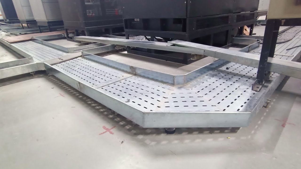 450 mm 90 Degree Bend Floor Cable Tray - YouTube