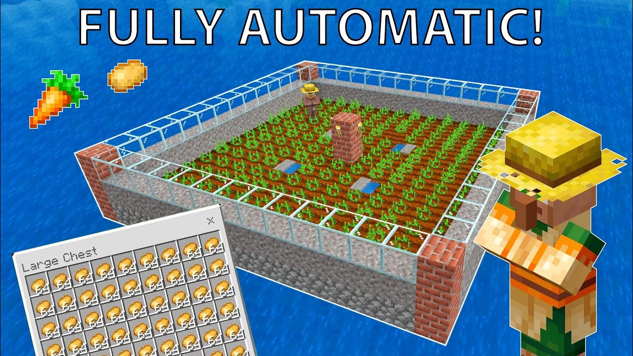 how to make farm in minecraft Automatic Farm Minecraft #minecraft # ...
