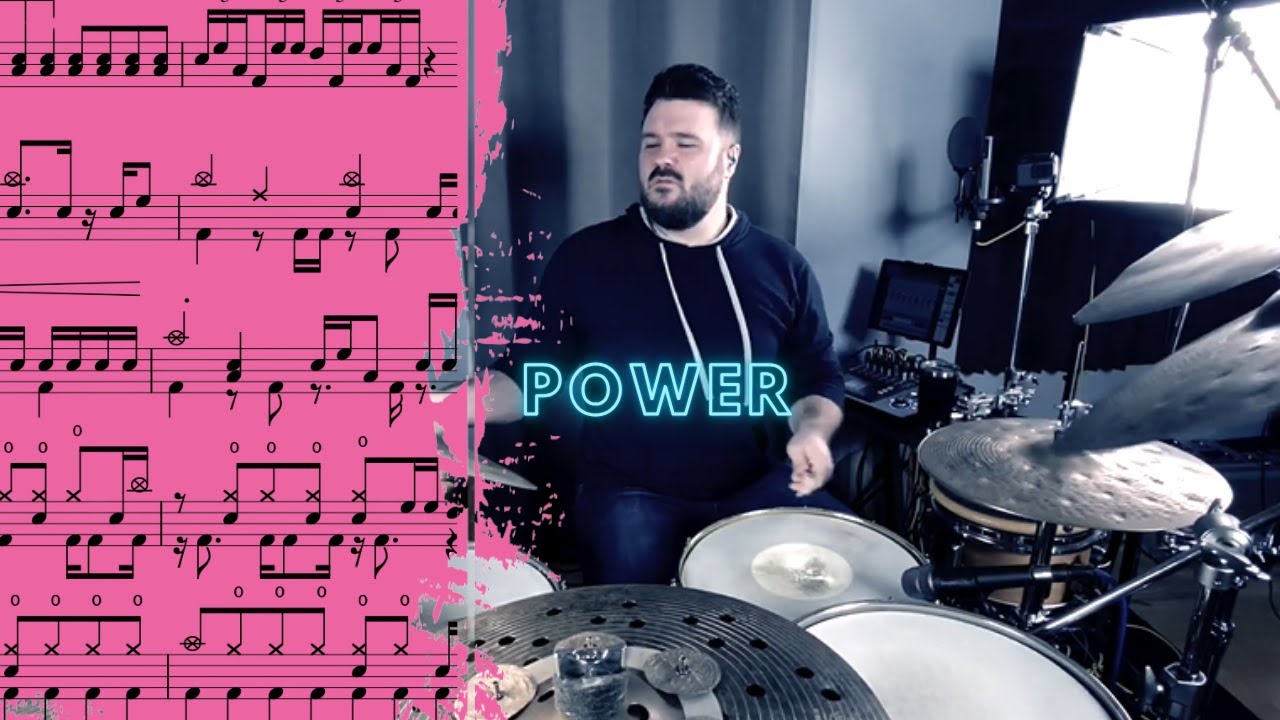 POWER By Justin Scott Drum Cover 鼓譜 Drumtabs ドラム楽譜 - YouTube