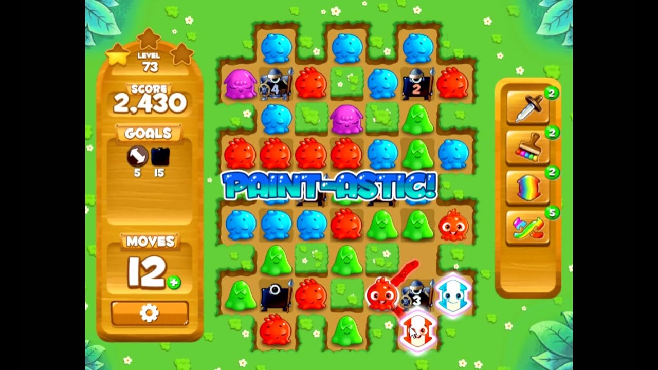 Paint Monsters level 73 - YouTube