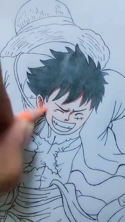 วาด มังกี้ ดี ลูฟี่ Onepiece วันพีช วาดรูป วาดรูปวันพีช ระบายสี ราชาโจรสลัด Youtube