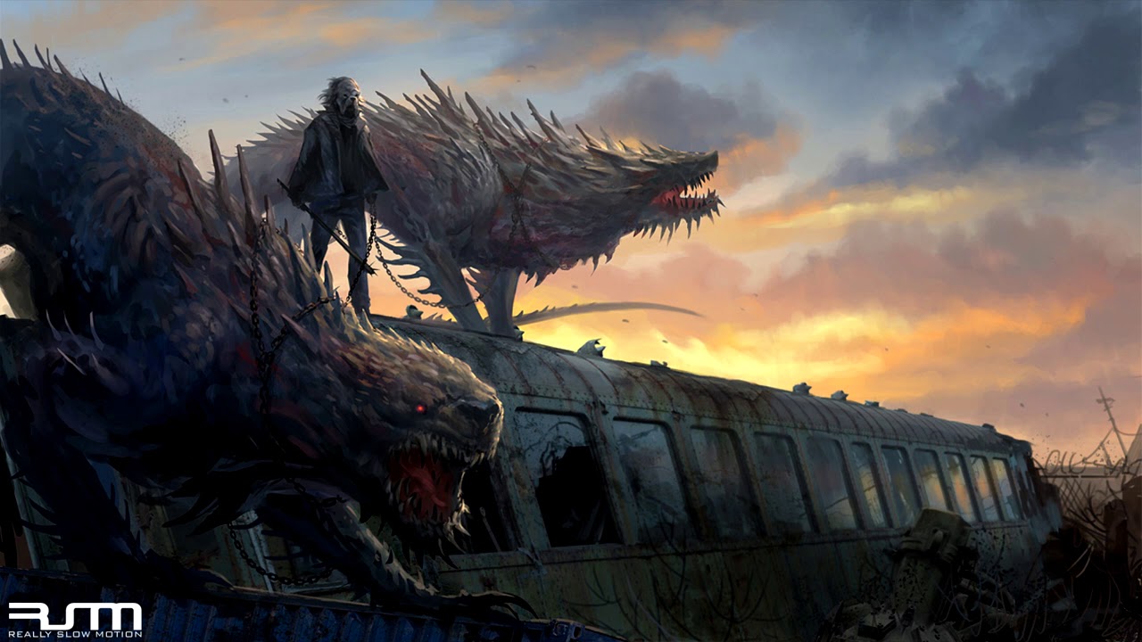 Really Slow Motion & Giant Apes - Swirling Dinosaurs (Epic Dark ...