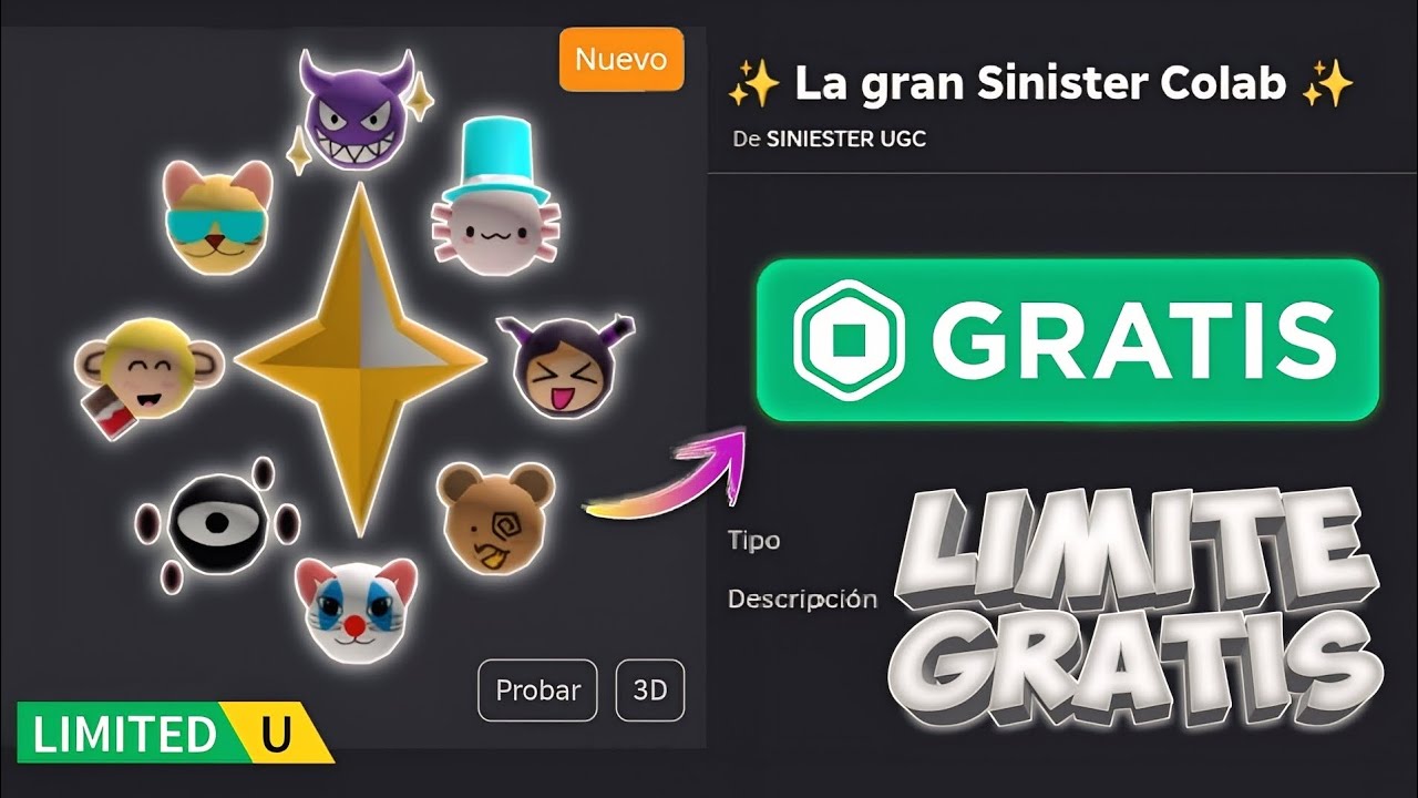 ¡NO TE LO PIERDAS! 🚨 Aura Sinister Colab GRATIS (UGC LIMITADO) 🎉 - YouTube
