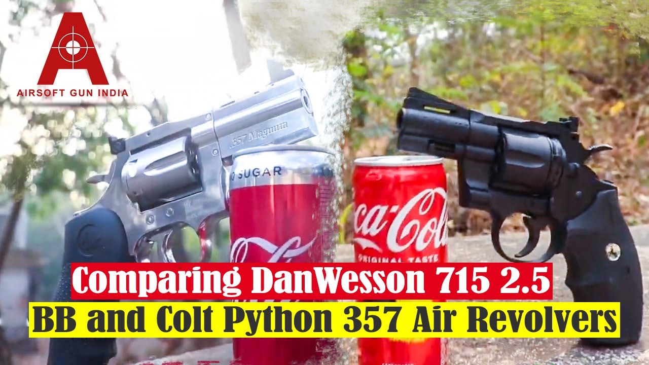 Colt Python vs. Dan Wesson 2.5 Inch 715 - Airgun Showdown - YouTube