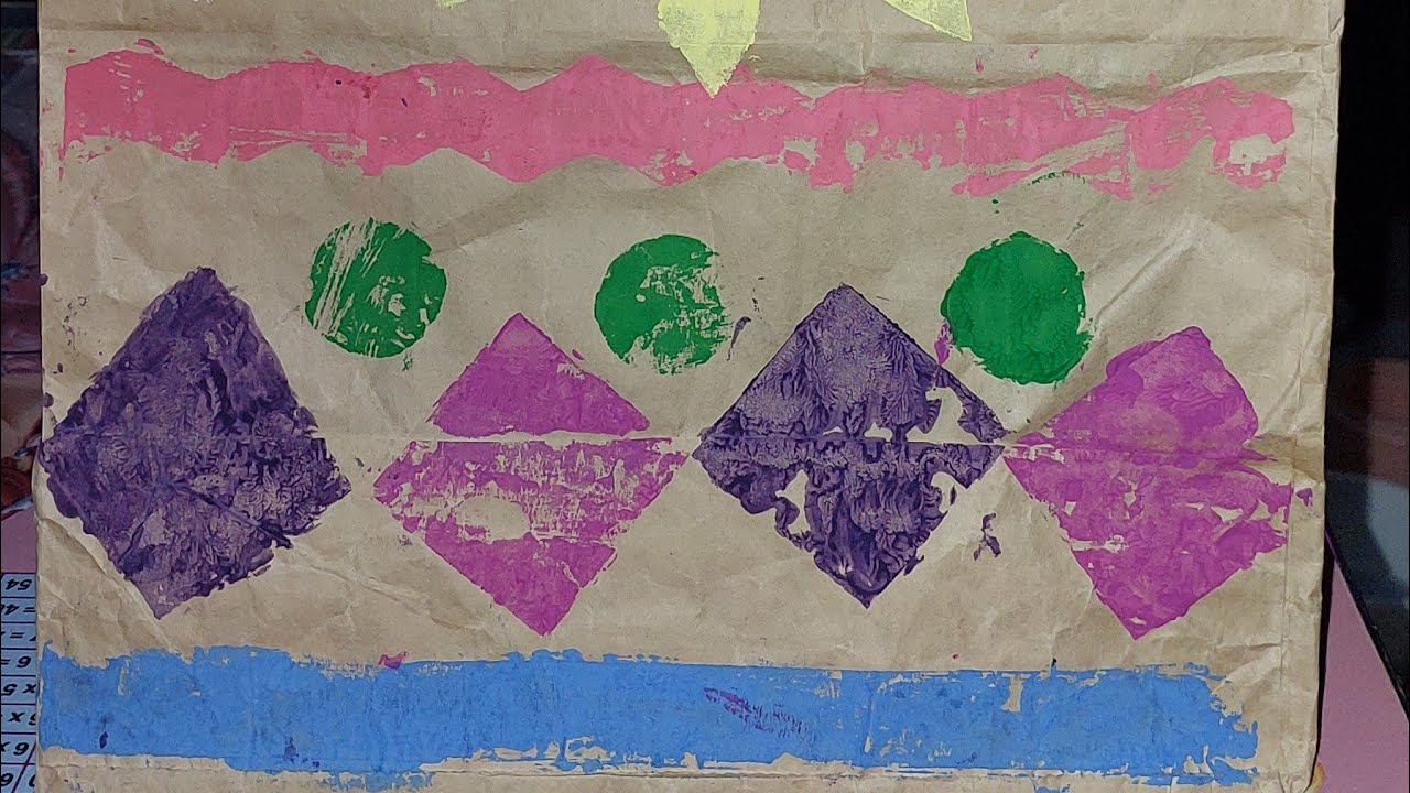 Recycled Paperbag na may Disenyong Etniko Motif - YouTube