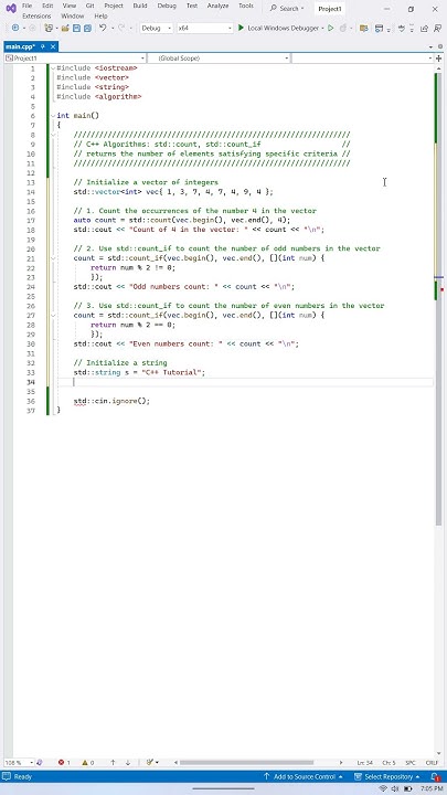 C Algorithms Std Count Std Count If Usage Example Cplusplus Cpp Programming