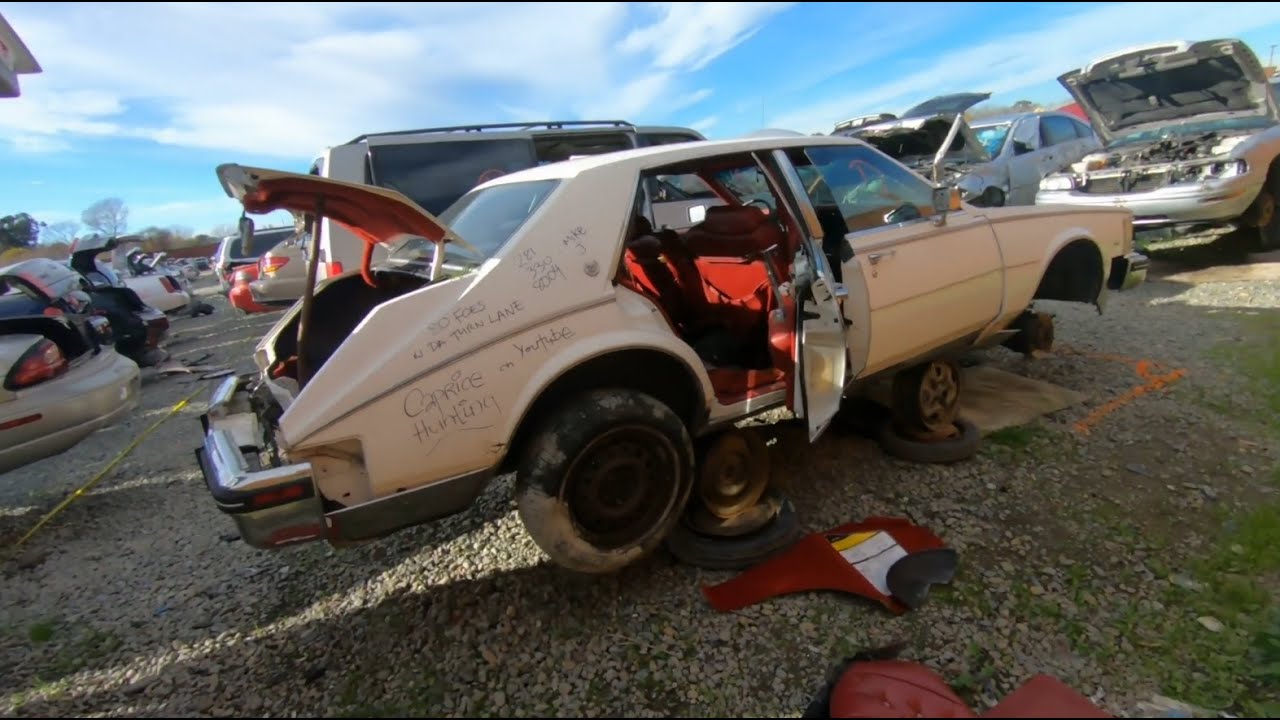 1985 Cadillac Seville Slant Back Junked in California Junk Wrecking ...