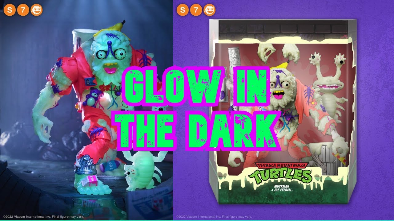 Muckman & Joe Eyeball GLOW IN THE DARK SUPER7 TMNT Ultimates! NYCC 2022 ...