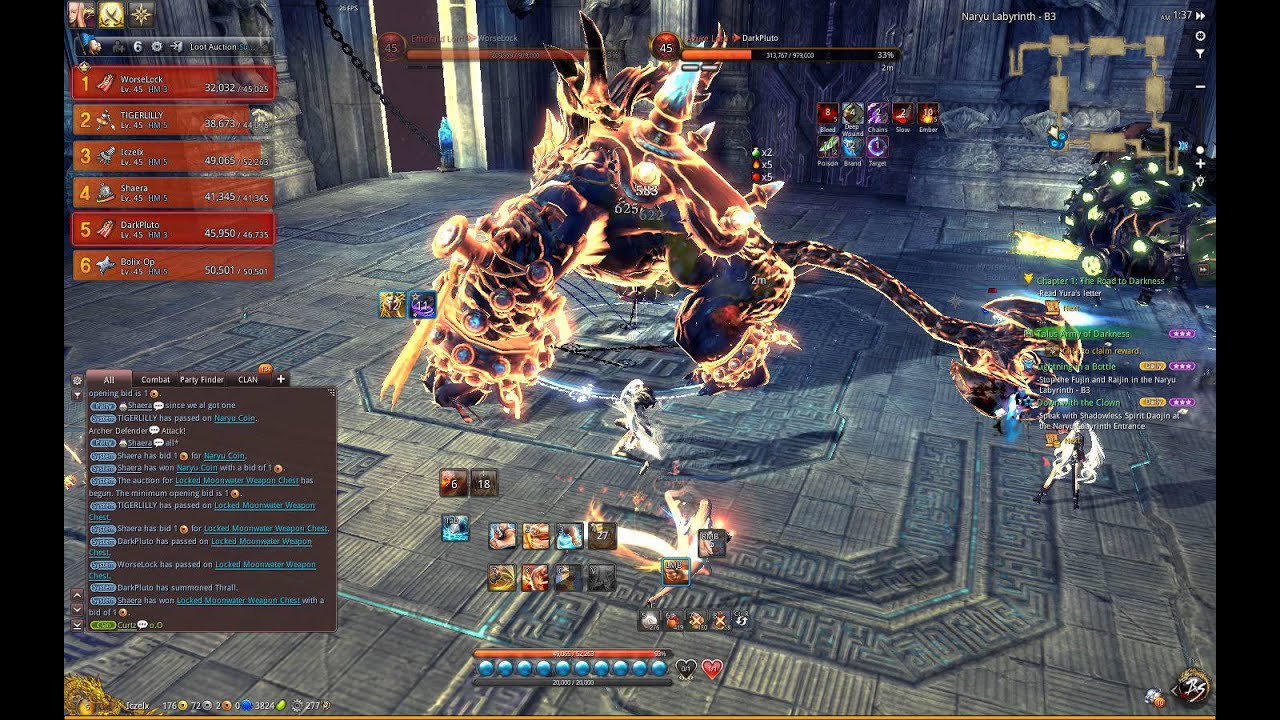 Blade and Soul - Naryu Labyrinth w/ Tigerlilly and Worselock - Part 2 ...