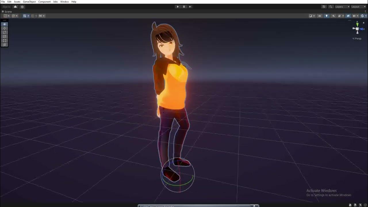 trying unity chan URP toon shader for the first time - YouTube