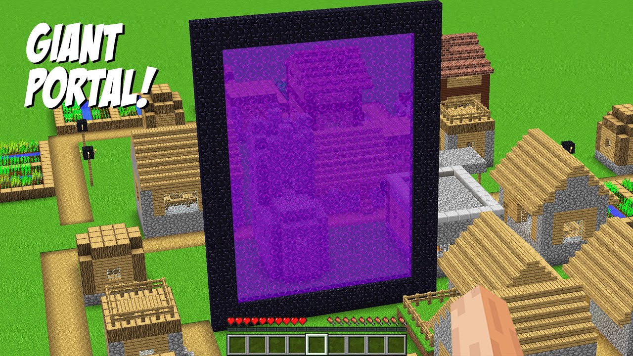 Never ENTER This GIANT PORTAL! THE BIGGEST PORTAL in Minecraft! - YouTube