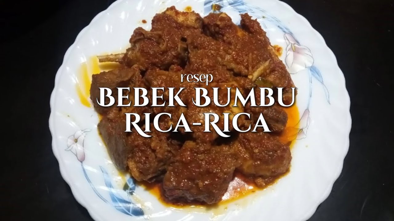Resep Bebek Bumbu Rica-Rica | Resep Simpel Sederhana - YouTube