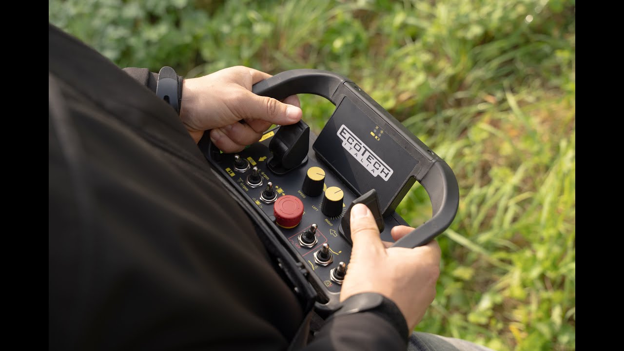 PJN Joystick Model for brush cutting application | AUTEC - YouTube