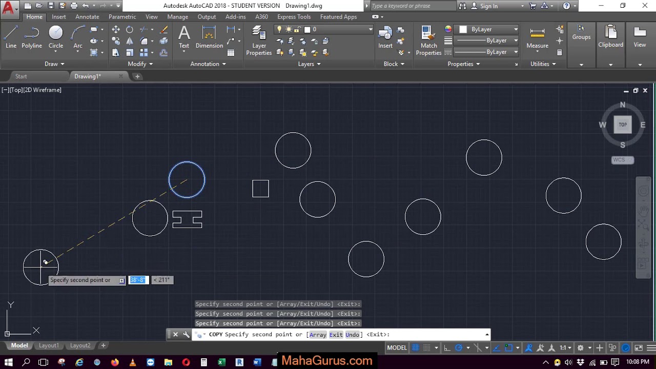 Copy And Move An Object Or Block In AutoCAD Copy And Move Object In Copy And Move An Object Or Block In AutoCAD Copy And Move Object In